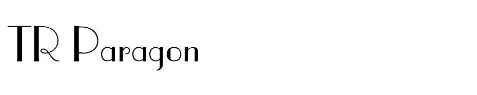 TR Paragon Plain font - TR Paragon Plain font download