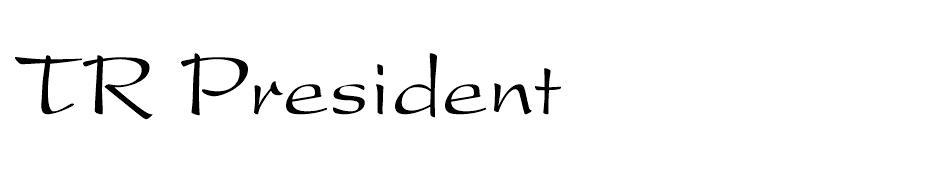TR President font - TR President font download
