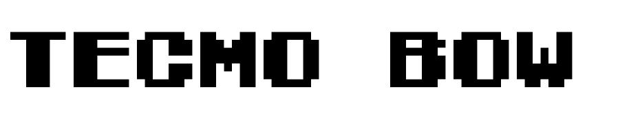 Tecmo Bowl font - Tecmo Bowl font download