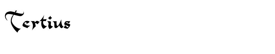 Tertius font - Tertius font download