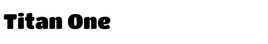 Titan One google font - Titan One font download