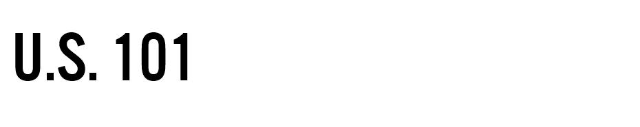 U.S. 101 font - U.S. 101 font download