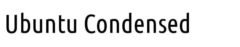 Ubuntu Condensed google font - Ubuntu Condensed font download