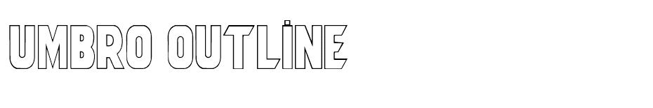 Umbro Outline font - Umbro Outline font download