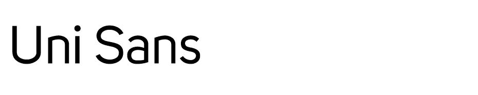 Uni Sans font - Uni Sans font download