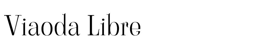 Viaoda Libre font - Viaoda Libre font download