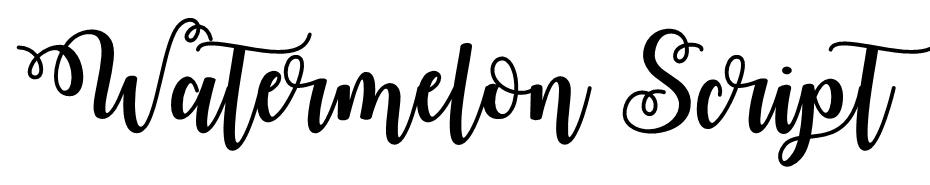 Watermelon Script font - Watermelon Script font download