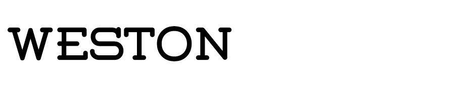 Weston font - Weston font download