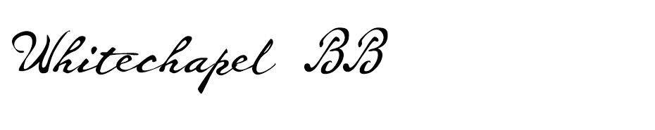 Whitechapel BB font - Whitechapel BB font download