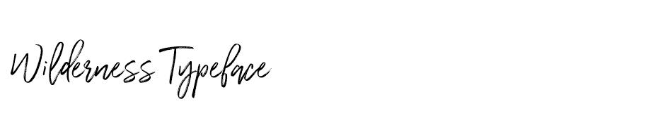 Wilderness Typeface font - Wilderness Typeface font download