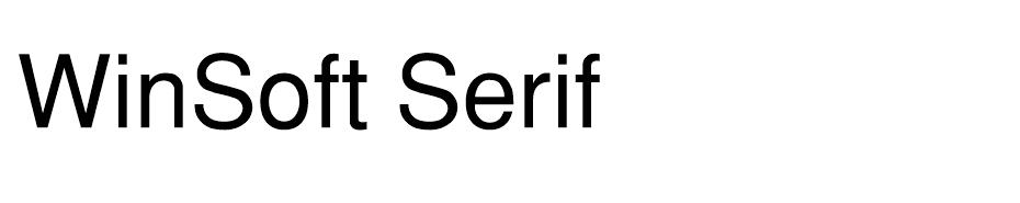 WinSoft Serif Medium font - WinSoft Serif Medium font download