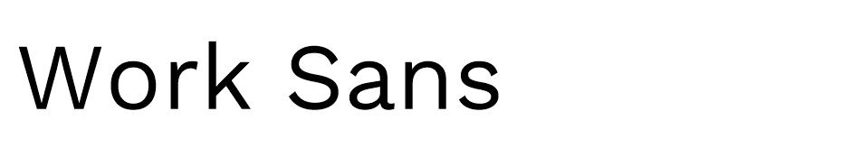 Work Sans font - Work Sans font download