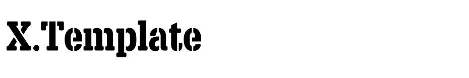 X.Template Font font - X.Template Font font download