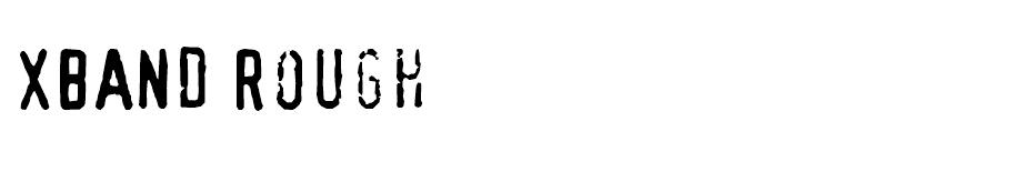 XBAND Rough font - XBAND Rough font download