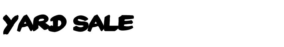 Yard Sale font - Yard Sale font download