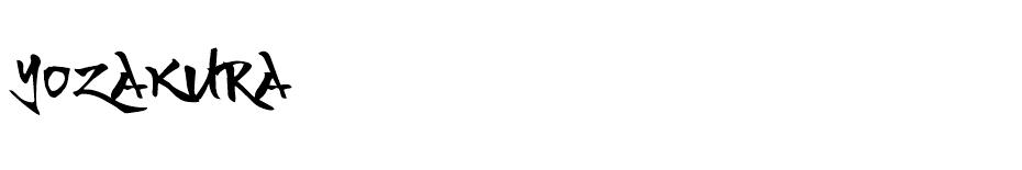 Yozakura font - Yozakura font download
