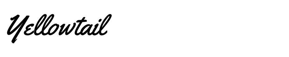 Yellowtail Font font - Yellowtail Font font download