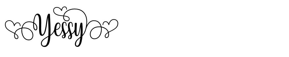 Yessy font - Yessy font download