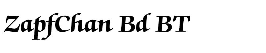 ZapfChan Bd BT font - ZapfChan Bd BT font download
