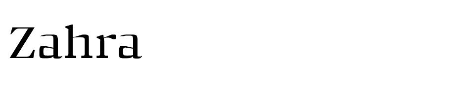 Zahra font - Zahra font download