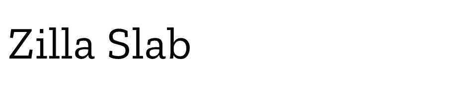 Zilla Slab google font - Zilla Slab font download