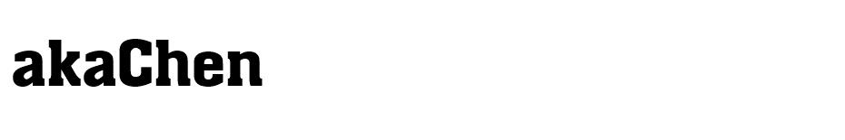 AkaChen Font font - AkaChen Font font download
