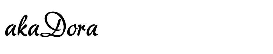 Aka Dora font - Aka Dora font download