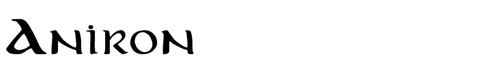 Aniron font - Aniron font download