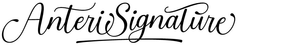 Anteri Signature font - Anteri Signature font download