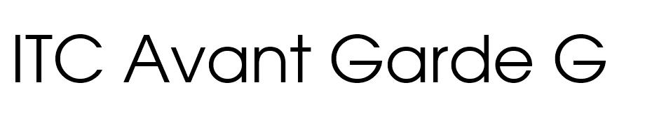 ITC Avant Garde Gothic font - ITC Avant Garde Gothic font download