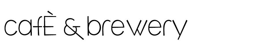Café Brewery font - Café Brewery font download