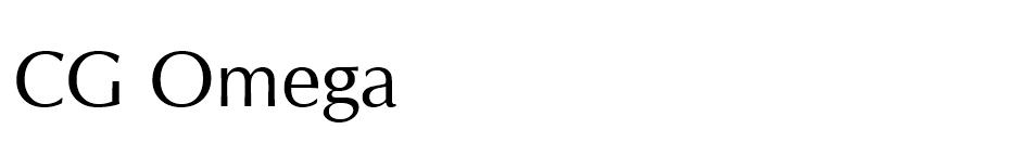 CG Omega font - CG Omega font download
