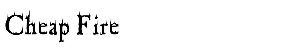 Cheap Fire font - Cheap Fire font download
