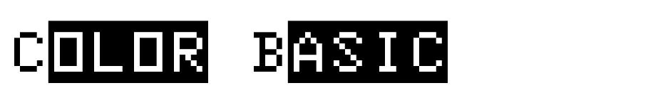 Color Basic Font font - Color Basic Font font download