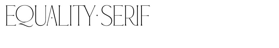 Equality Serif font - Equality Serif font download