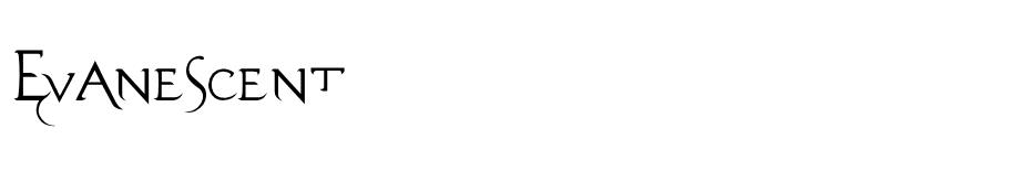 Evanescent font - Evanescent font download