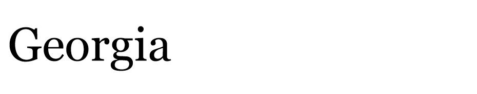 Georgia font - Georgia font download