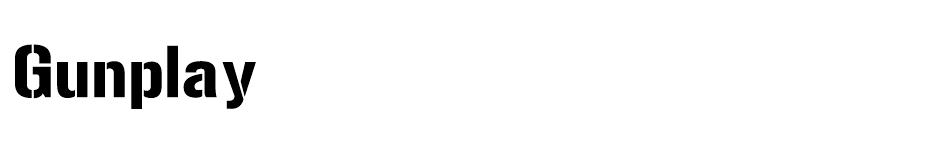 Gunplay font - Gunplay font download