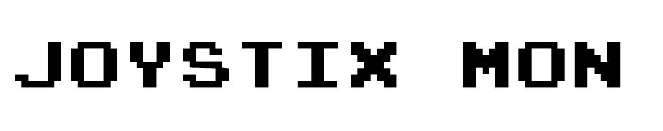 Joystix Font font - Joystix Font font download