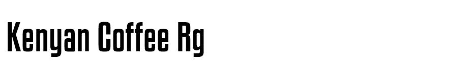 Kenyan Coffee Font Ailesi font - Kenyan Coffee Font Ailesi font download