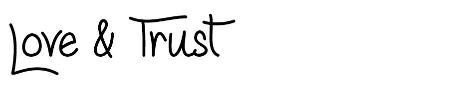 Love & Trust Font font - Love & Trust Font font download