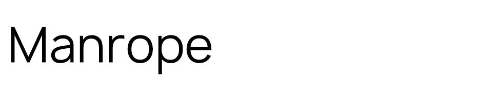 Manrope font - Manrope font download