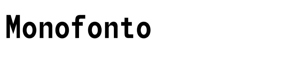 Monofonto font - Monofonto font download