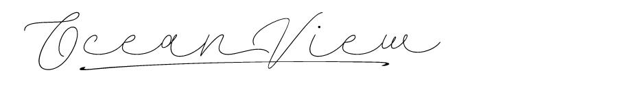 Ocean View font - Ocean View font download