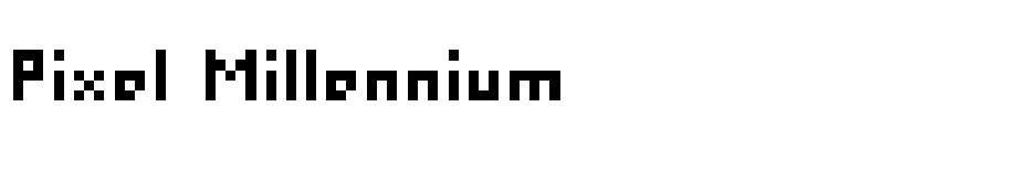 Pixel Millennium Font font - Pixel Millennium Font font download