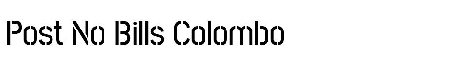 Post No Bills font - Post No Bills font download