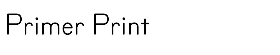 Primer Print font - Primer Print font download