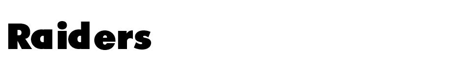 Raiders font - Raiders font download