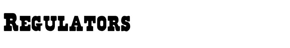 Regulators font - Regulators font download