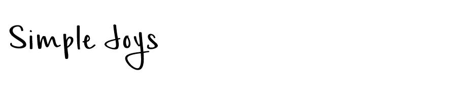 Simple Joys font - Simple Joys font download